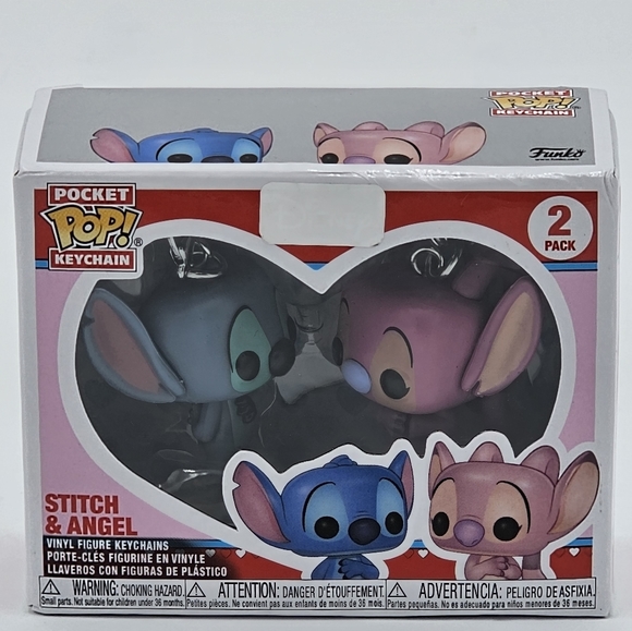 Funko | Toys | Nib Disney Stitch And Angel Funko Pop Keychain Lilo And ...